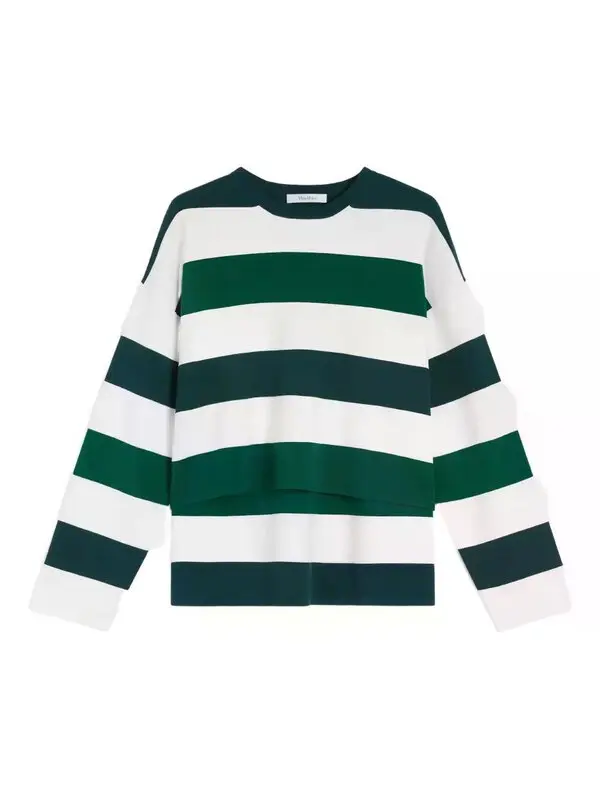 Max Mara Striped Pullover - Green