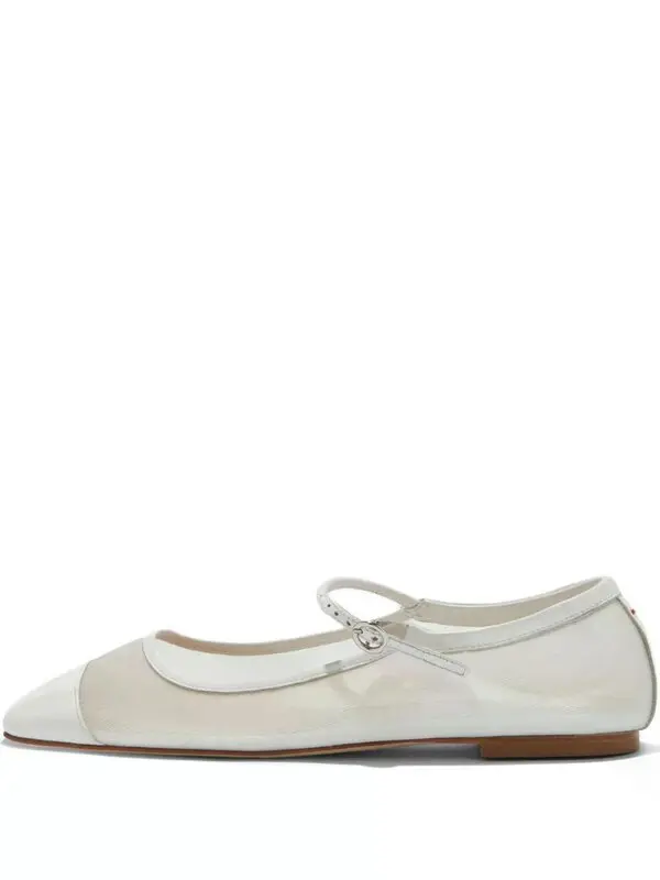AeydĒ Uma Leather Mesh Ballet Flats