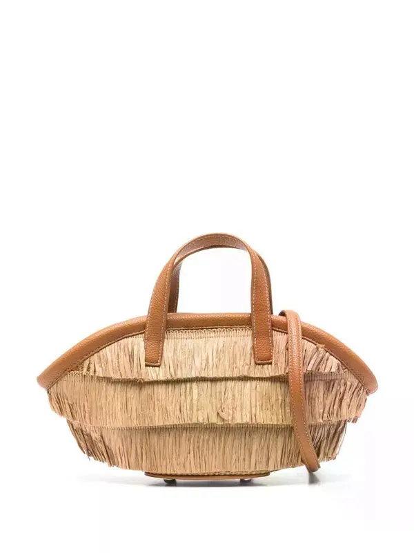 SIMONMILLER Mini Fringe Mercado Tote Bag - Neutrals