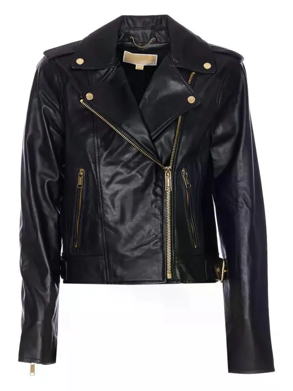 Michael Kors Zip-pocket Leather Jacket