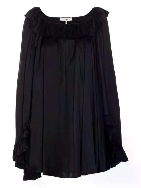 Chloé Ruffled Long-sleeves Dress