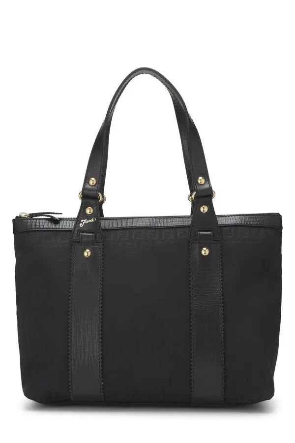 Fendi Zucchino Canvas Zip Tote