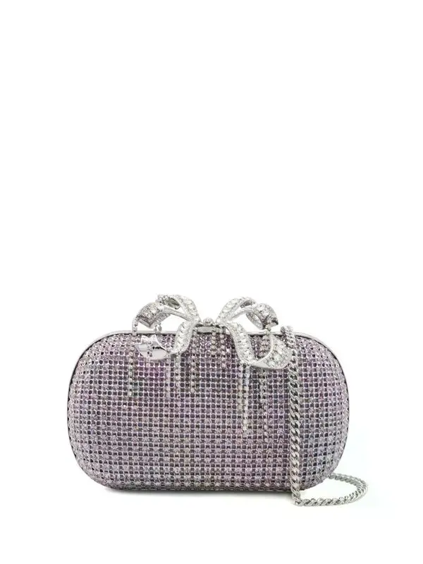 SELF-PORTRAIT Crystal-embellished Clutch