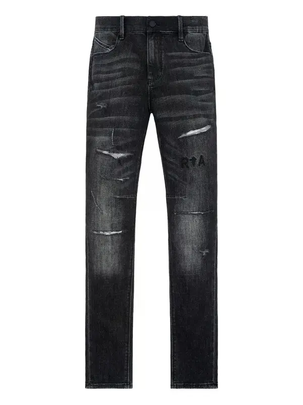 RtA Bryant Distressed Skinny Jeans - Grey