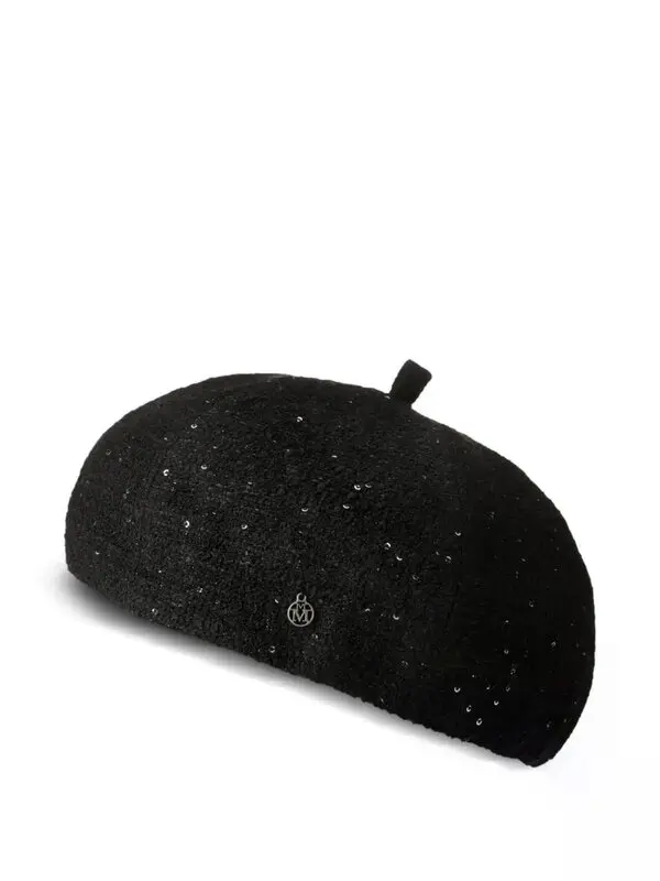 MAISON MICHEL Sequin-embellished Hat