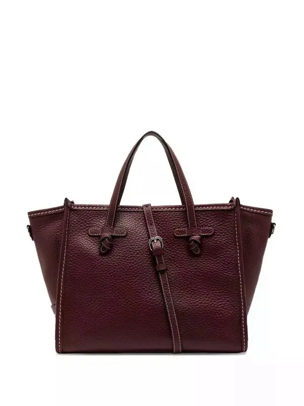 GIANNI CHIARINI Marcella Knotted Leather Tote Bag - Red