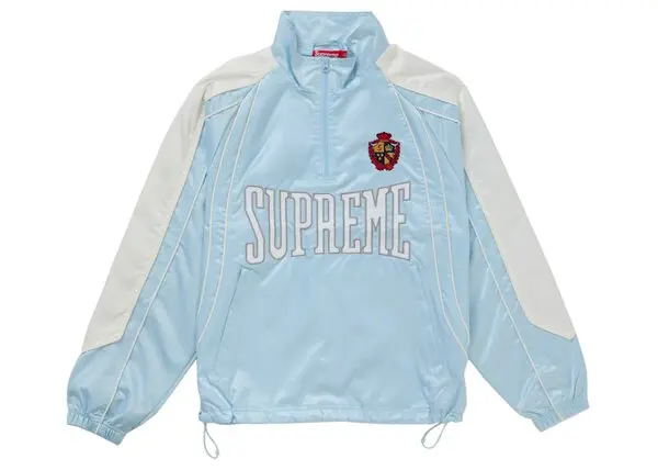 Supreme Satin Piping Pullover - Light Blue