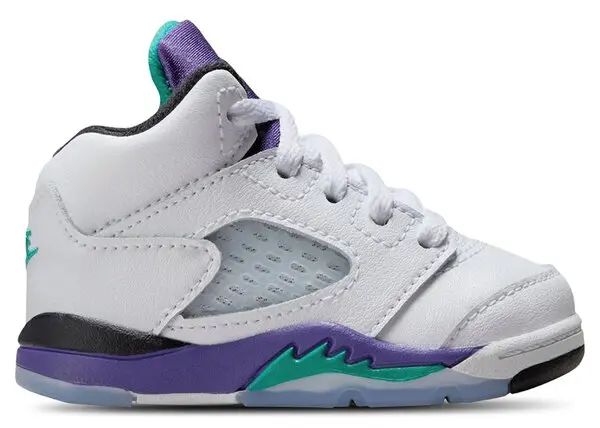 JORDAN 5 Retro Grape - White/grape Ice/new Emerald