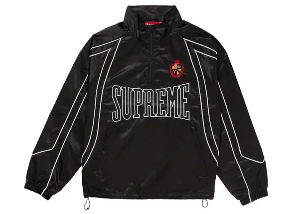 Supreme Satin Piping Pullover - Black
