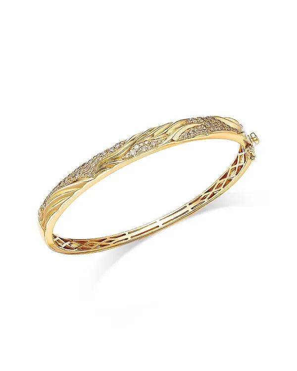 Bloomingdale'S Diamond Bangle Bracelet 0.86 Tcw In 14k Yellow