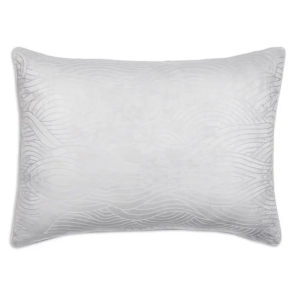 DEA LUXURY LINENS Dea Palm Beach Pelago Jacquard King Sham - Iceblue