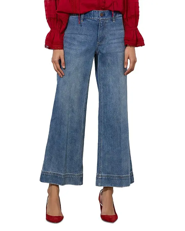 Alice + Olivia Wide Leg Jeans - Avery Blue