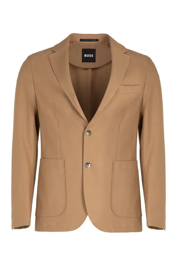 Hugo Boss Single-breasted Two-button Jacket - Beige