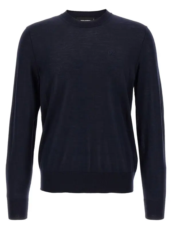 Dsquared2 Virgin Wool Sweater - Blue