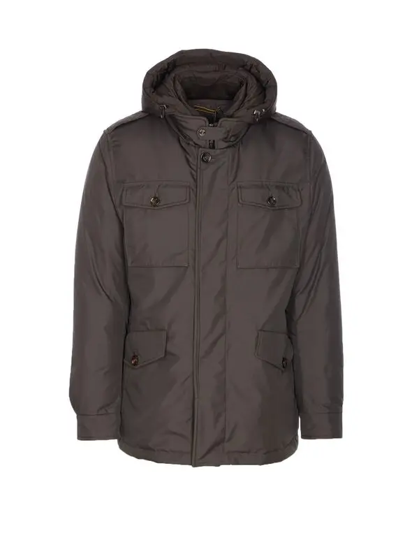 MOORER Down Jacket With Removable Hood And Vest