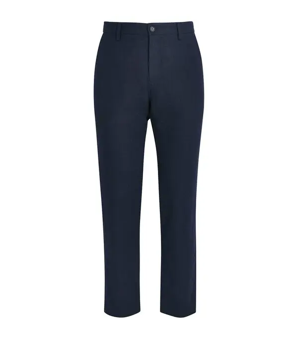Nn07 Theo Slim Linen Trousers - Navy