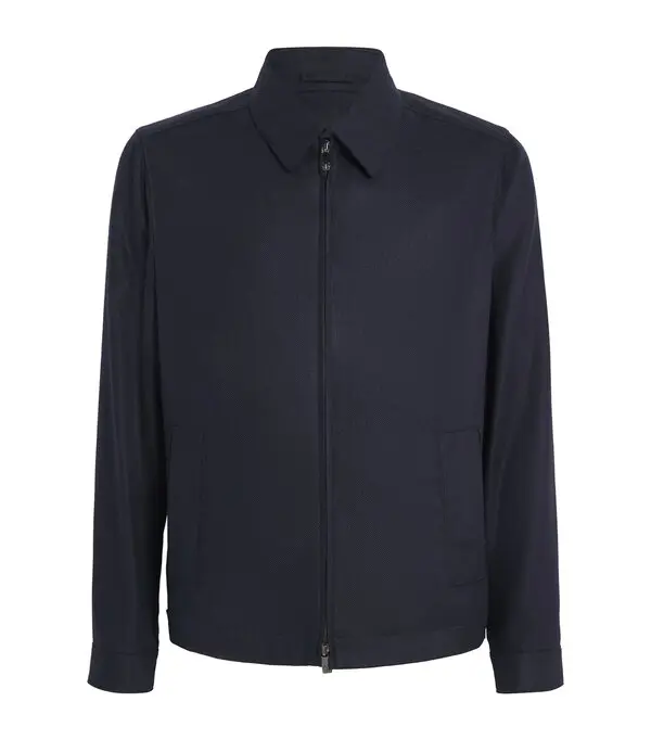 Corneliani Silk Bomber Jacket