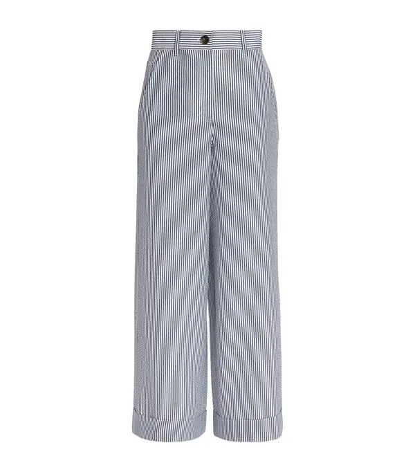 ME+EM Stripe Wide-leg Trousers