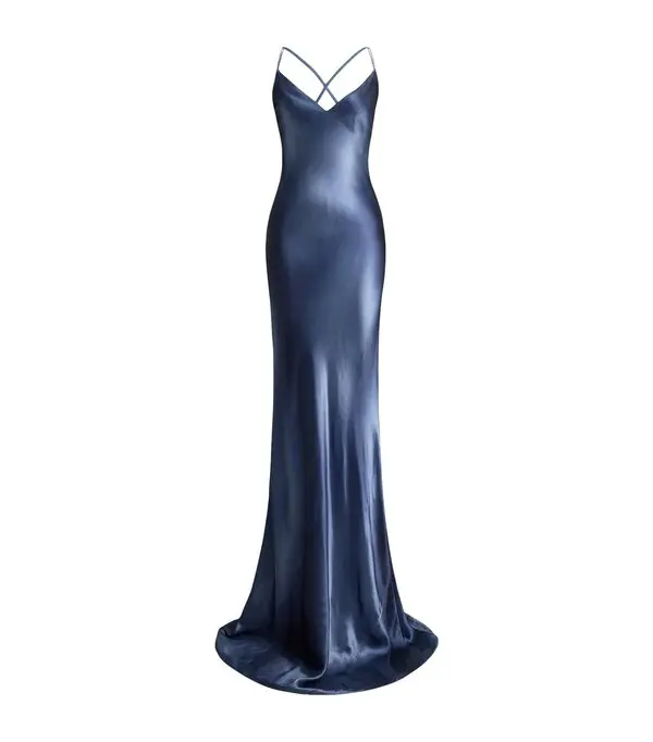 Ralph Lauren Satin Maxi Dress