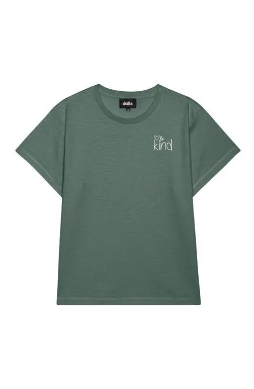 DALIX Be Kind High Waisted Tee - Pine