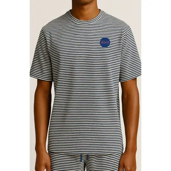 D.RT Vacay Stripe Lyocell & Linen Blend T-shirt