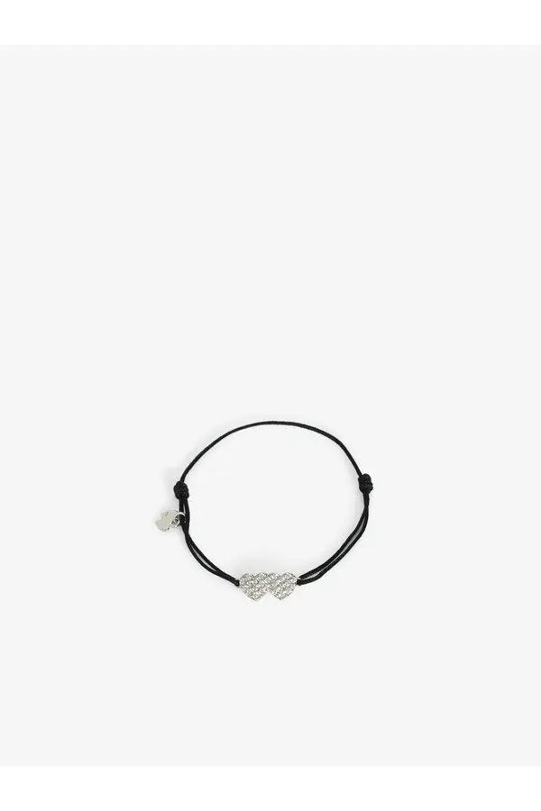Zadig&Voltaire Link Heart Strass Bracelet - Black