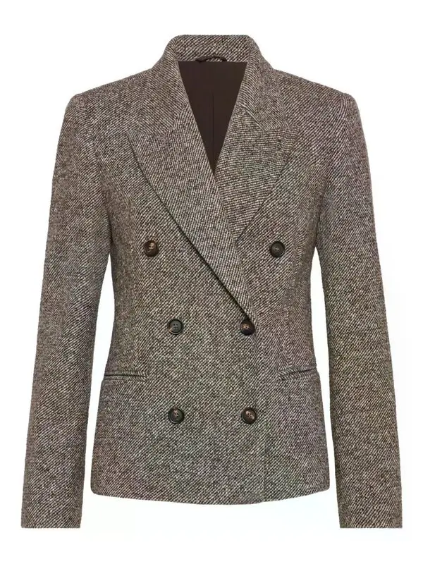 Brunello Cucinelli Double-breasted Blazer - Brown