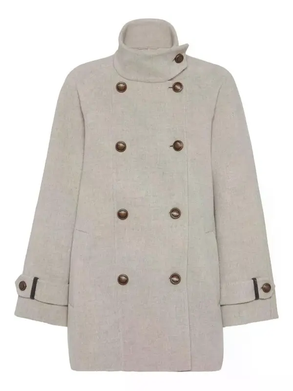 Brunello Cucinelli Double-breasted Coat - Neutrals