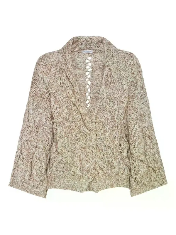 Brunello Cucinelli Chunky-knit Cardigan - Neutrals