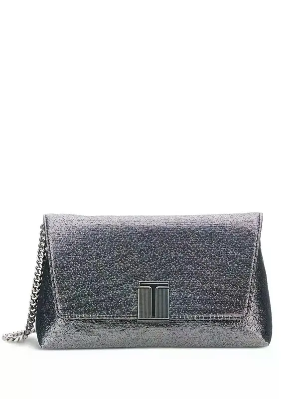 TOM FORD Mini Nobile Clutch Bag - Silver