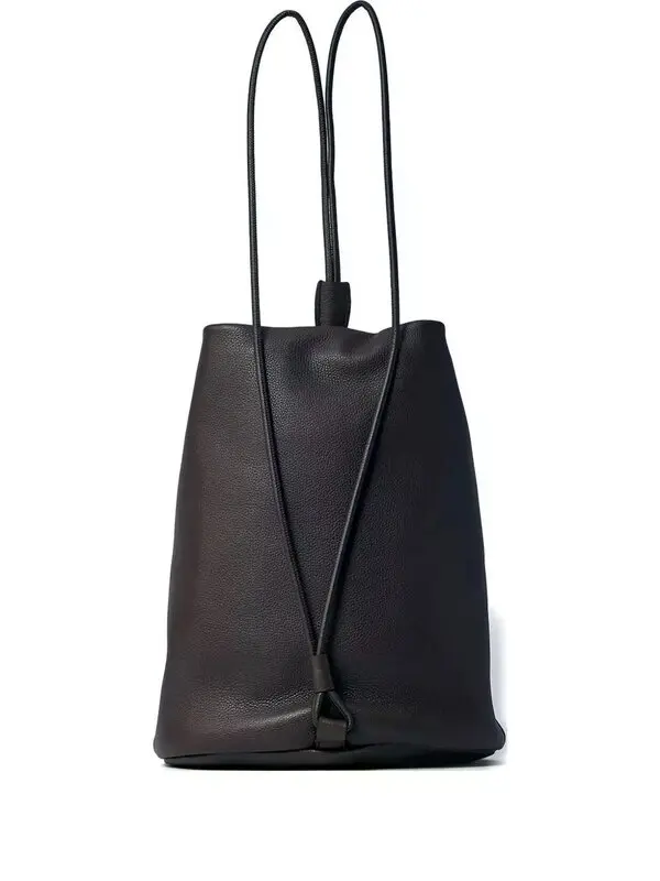 THE ROW Pebble-grain Drawstring Backpack - Brown
