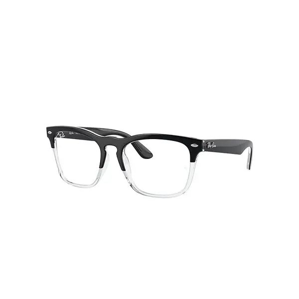Ray-ban Steve Optics Eyeglasses - Black On Transparent