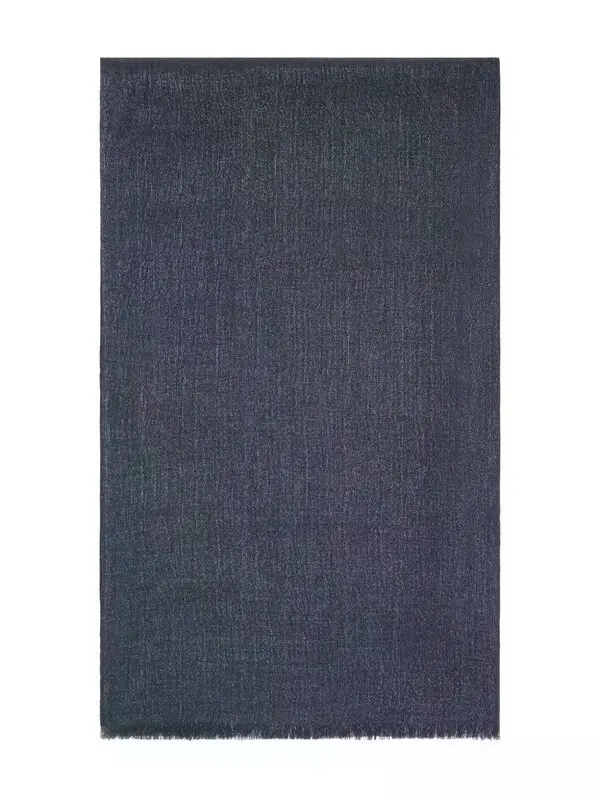 Brunello Cucinelli Frayed-edge Scarf - Blue