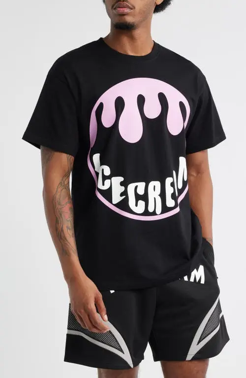 ICECREAM Drippy Graphic T-shirt - Black