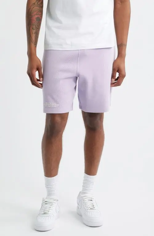 BILLIONAIRE BOYS CLUB Cotton Drawstring Shorts - Pastel Lilac
