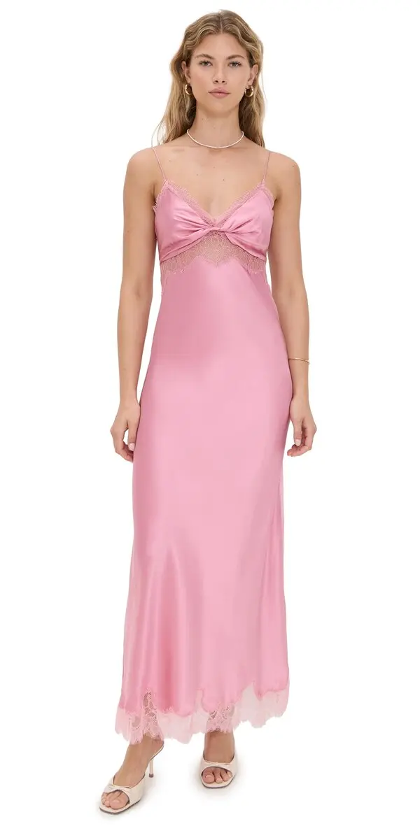 LoveShackFancy Orian Dress - Dusty Rose