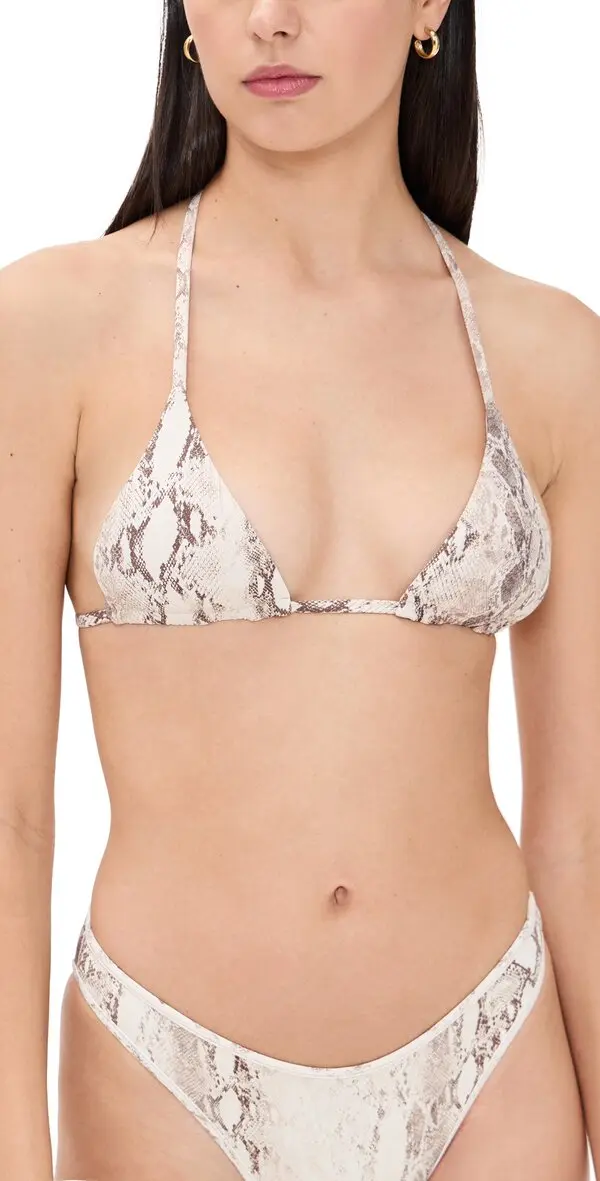 PQ Paige Triangle Bikini Top - Python
