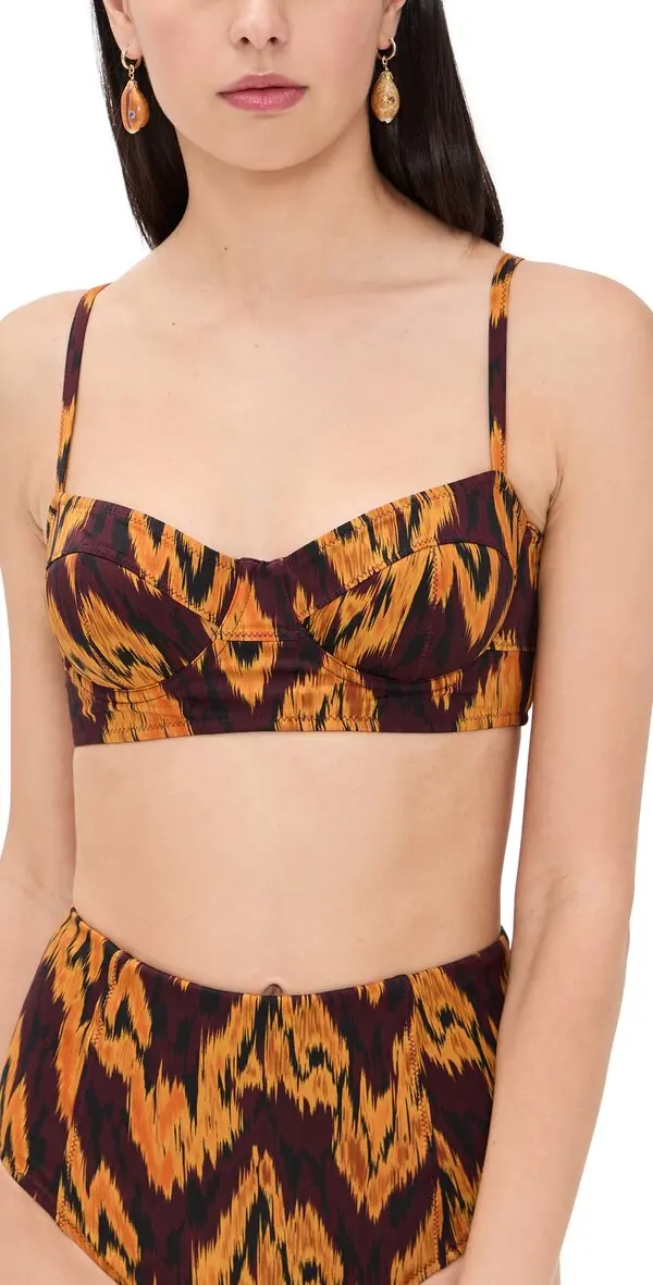 Ulla Johnson Zahara Bikini Top - Terra