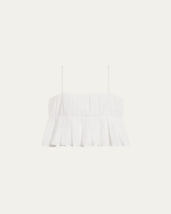 Theory Pleated Cami Top - White