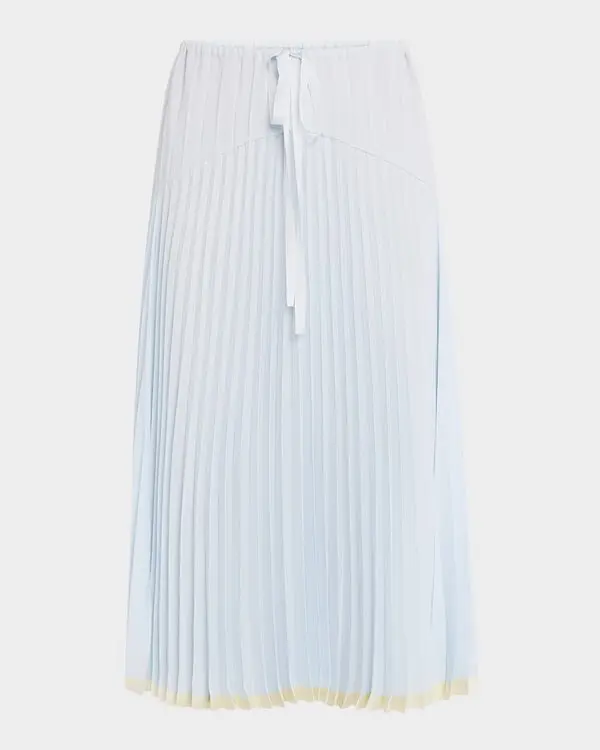 Vince Pleated Midi Skirt