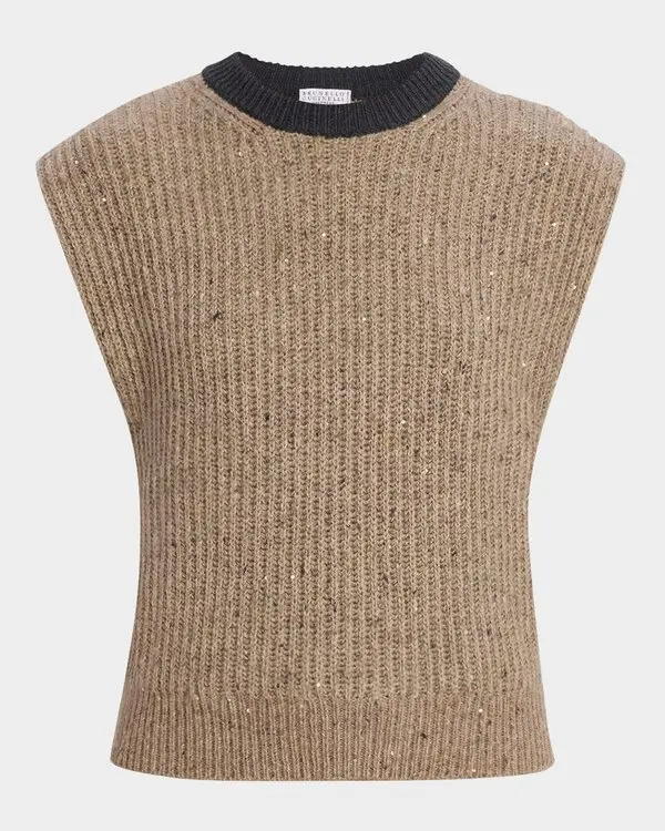 Brunello Cucinelli Sleeveless Wool-cashmere Sweater