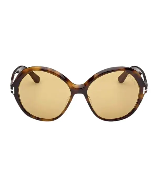 TOM FORD Annabelle-02 Butterfly Sunglasses - Shiny Dark Havana Eco Vicuna