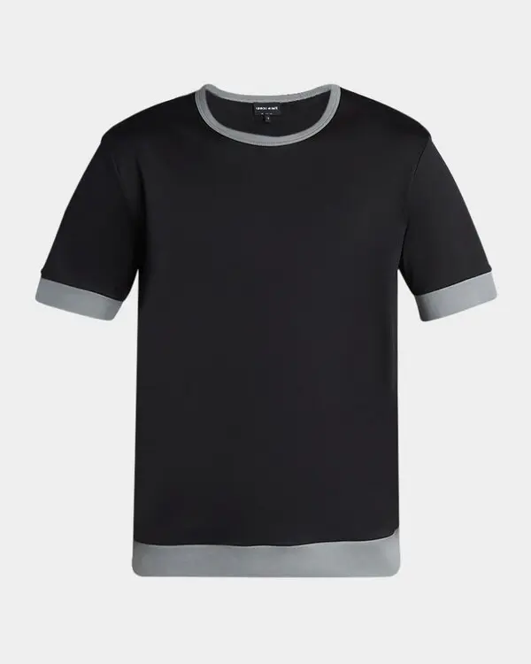 Giorgio Armani Interlock Jersey Crewneck T-shirt