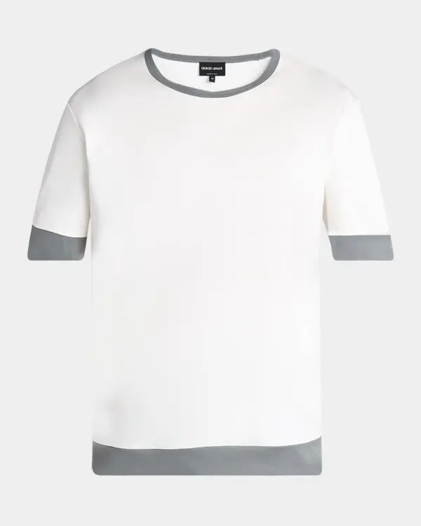 Giorgio Armani Interlock Jersey Crewneck T-shirt