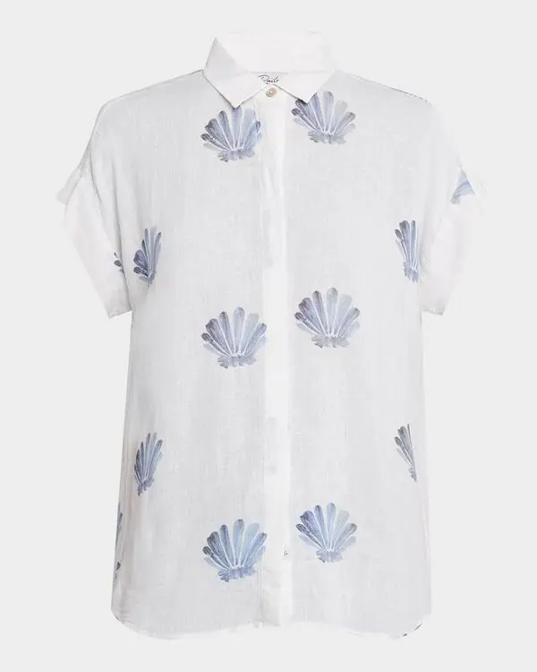 Rails Jamie Short-sleeve Linen Shirt