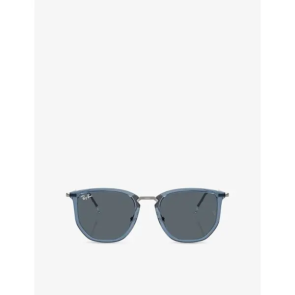 Ray-ban Irregular-frame Nylon Sunglasses - Blue