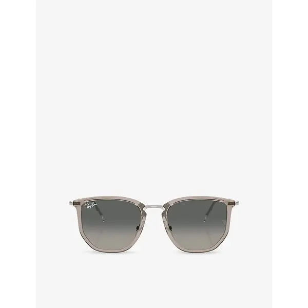 Ray-ban Irregular-frame Nylon Sunglasses - Grey