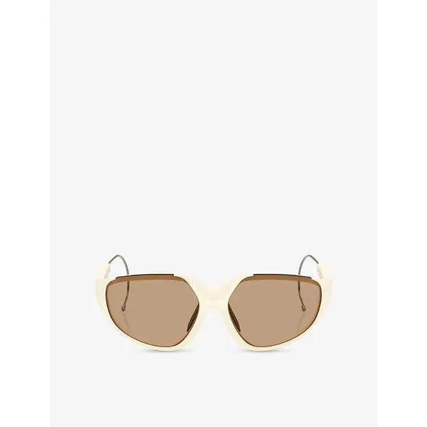 Moncler Laszer Oval-frame Sunglasses