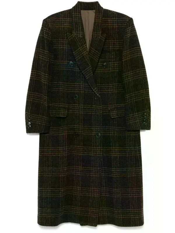 MARANT ETOILE Lexana Double-breasted Coat - Green