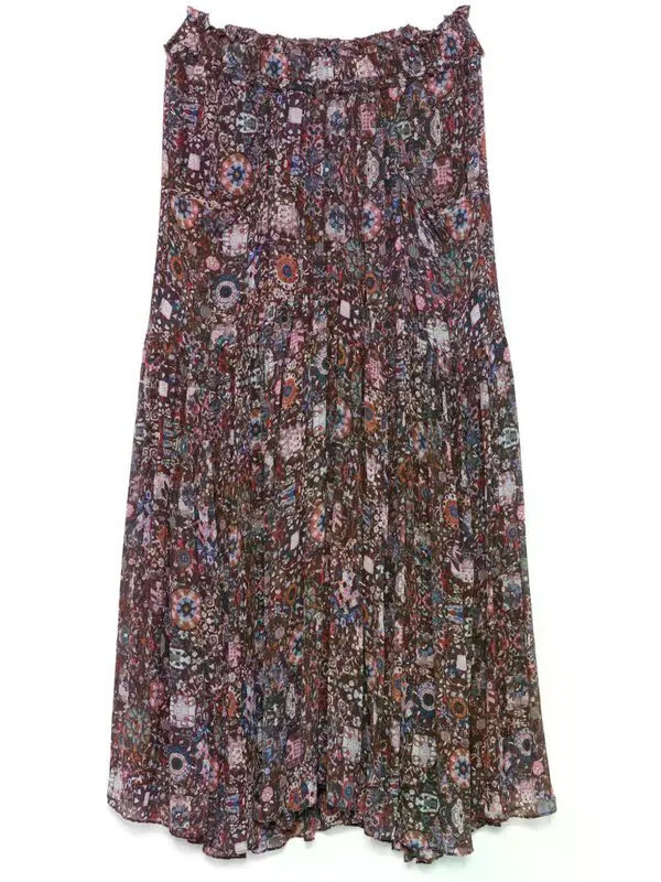 MARANT ETOILE Besma Maxi Skirt - Red